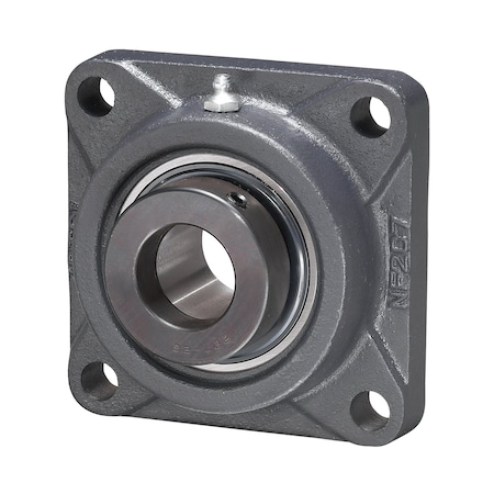 Iptci 4-Bolt Flange Ball Bearing Mounted Unit, 1 in Bore, Eccentric Collar Locking NANF205-16 | Zoro